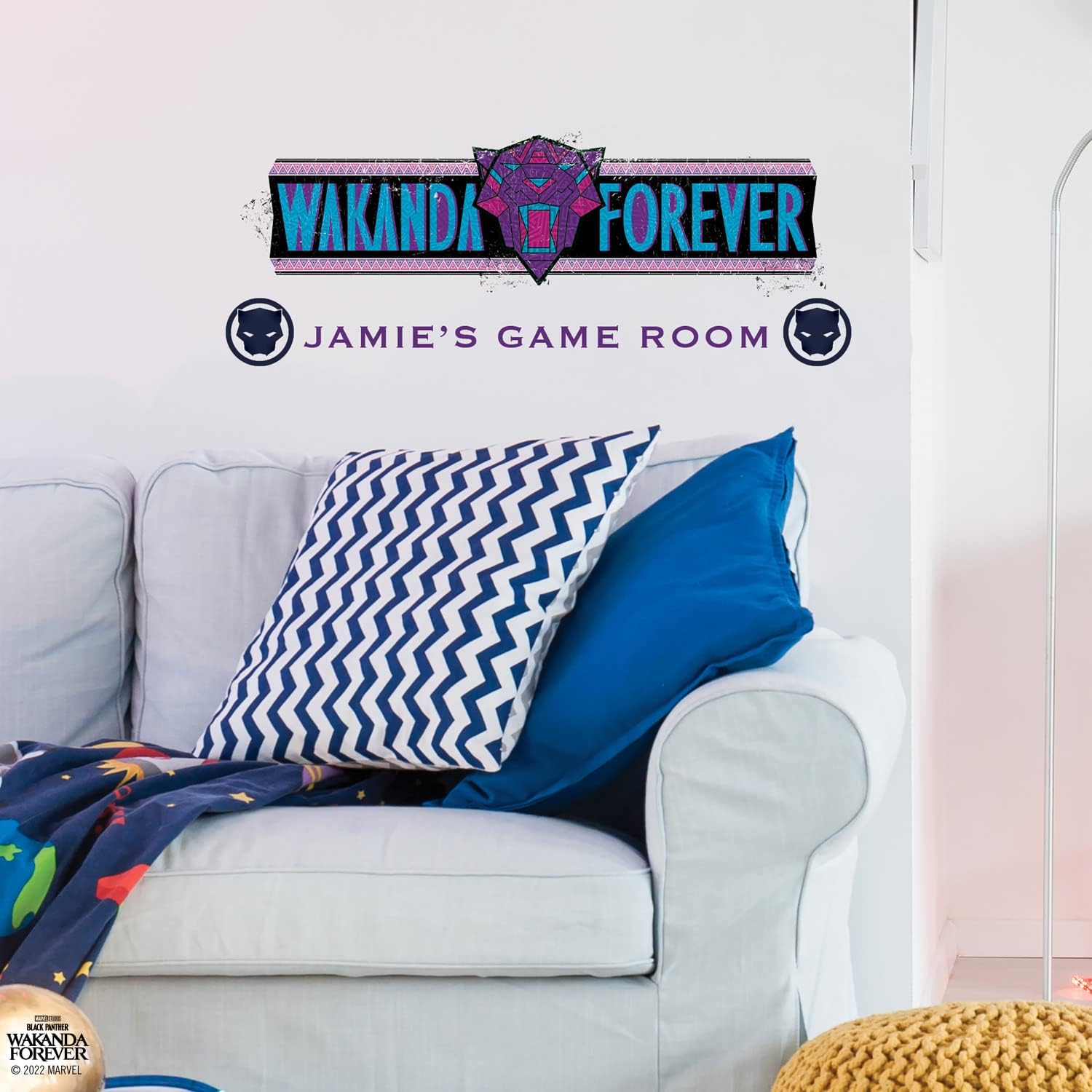 RoomMates Marvel Wakanda Forever Peel and Stick Wall Decals with ...