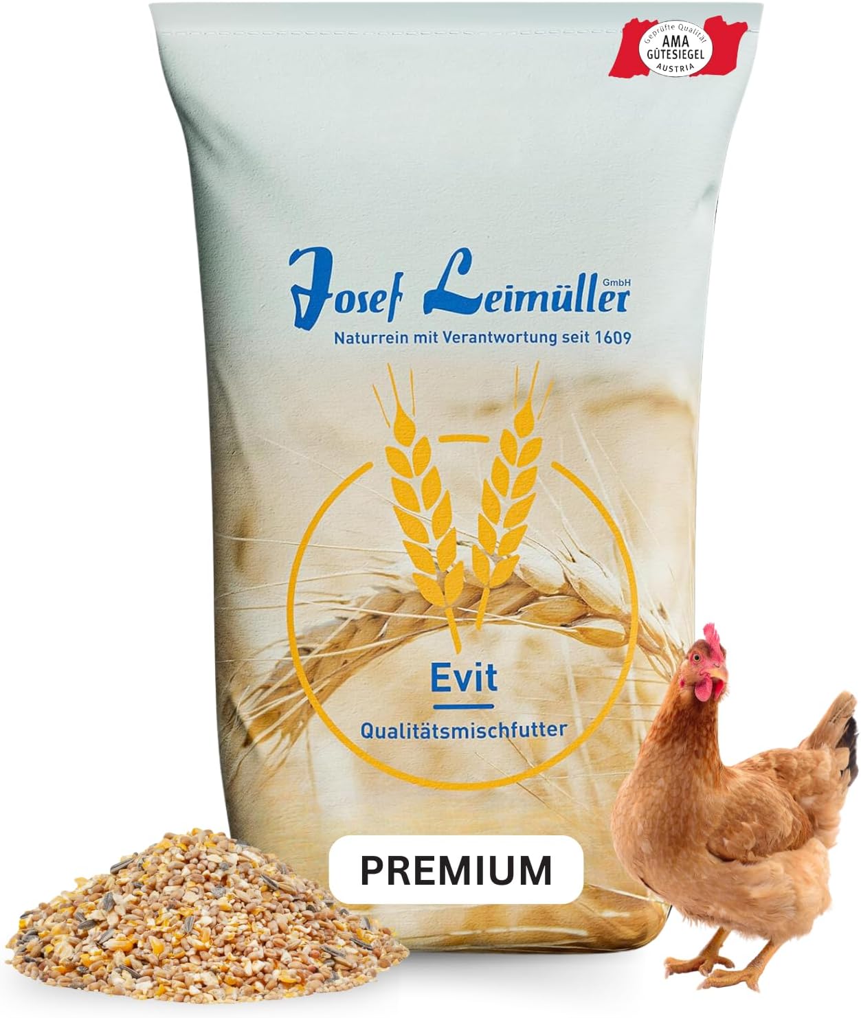 Leimüller Aliment pour Poulets 25 kg | Aliment en Grains pour Poulets ...