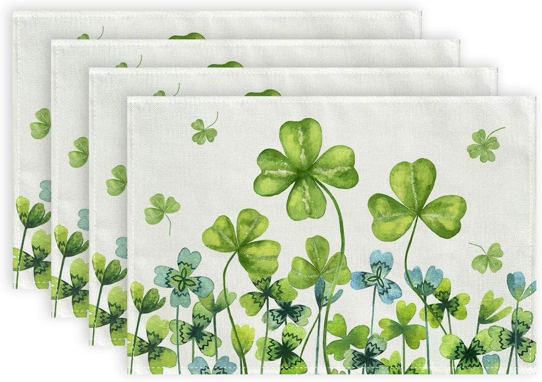 Amazon.com: ARKENY St Patricks Day Placemats 12x18 Inches Set of 4 ...