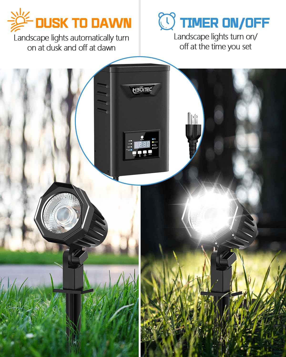 Volt Landscape Lighting Transformers 600W Low Voltage Multi Tap Power