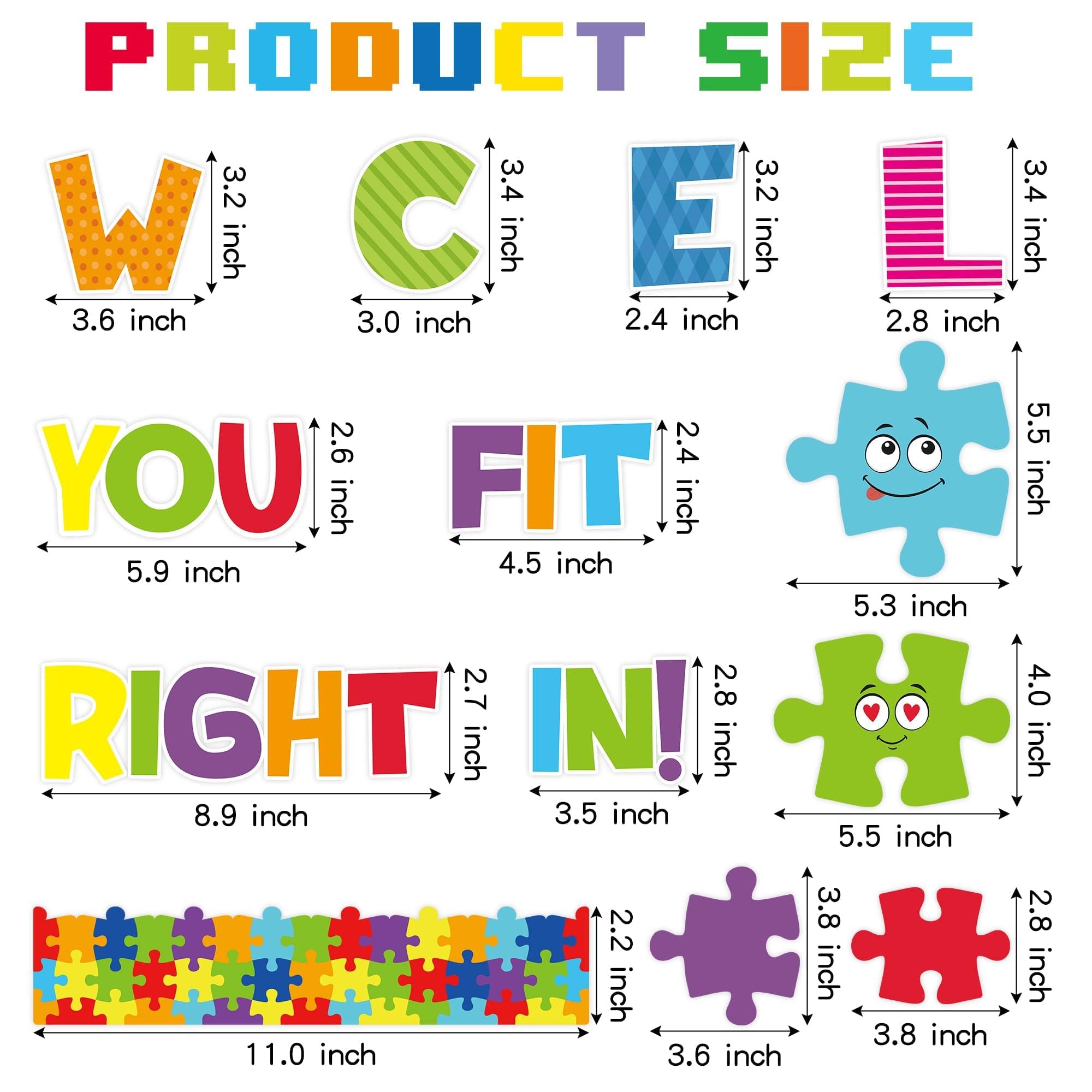 Snapklik.com : AsodSway 123 Back To School Bulletin Board Puzzle ...