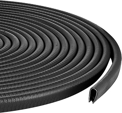 Sanbege Rubber Edge Trim Guard 32.8ft/10m, Adhesive Free Door Edge ...
