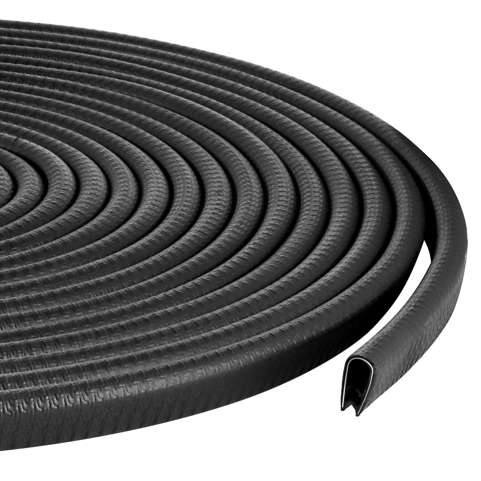 Rubber Edge Trim Guard 32.8ft/10m, Adhesive Free Door Edge Protector, U ...