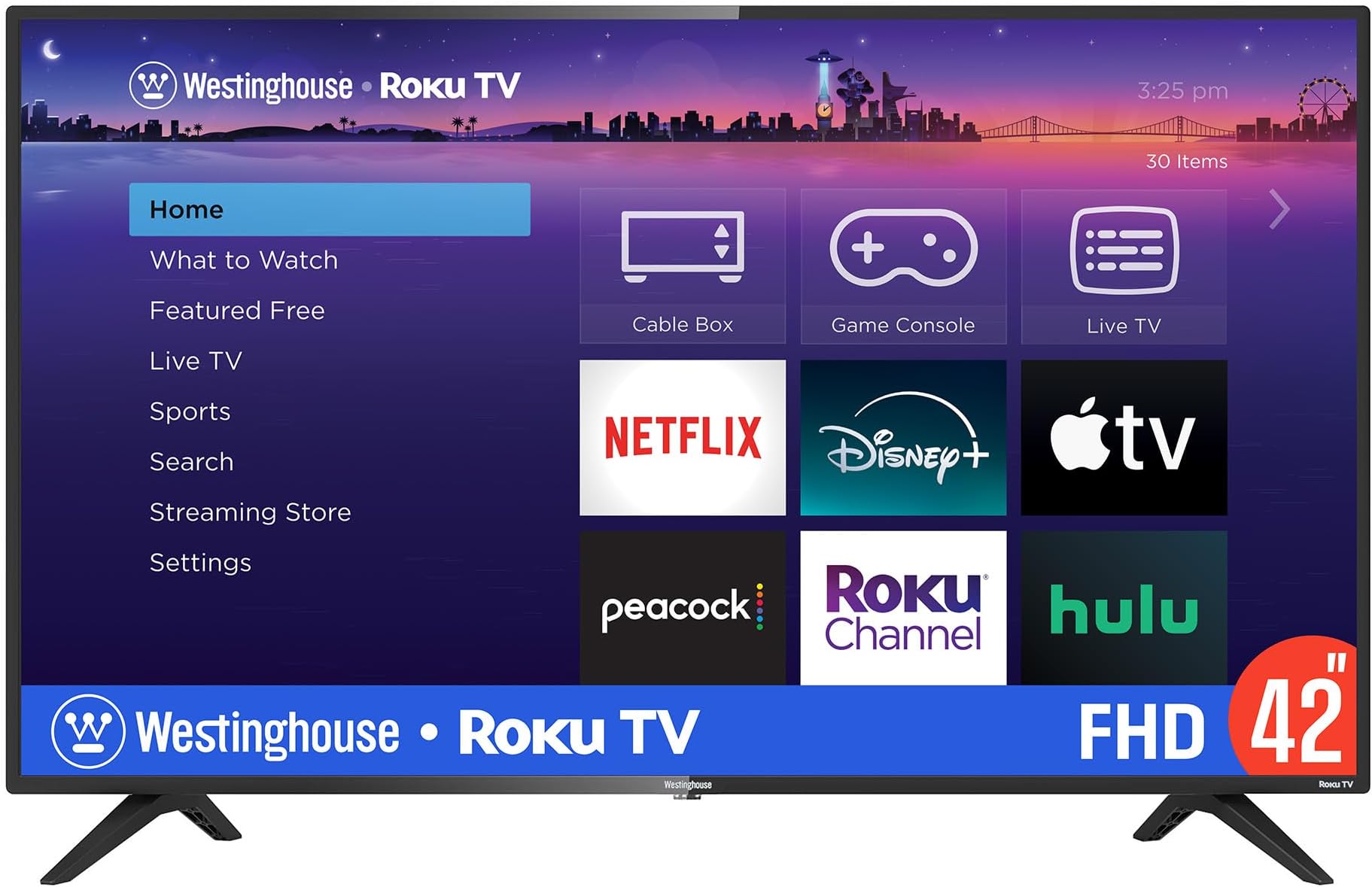 Amazon.com: Roku 43" Select Series 4K HDR Smart TV with TV Apps, Wi-Fi ...
