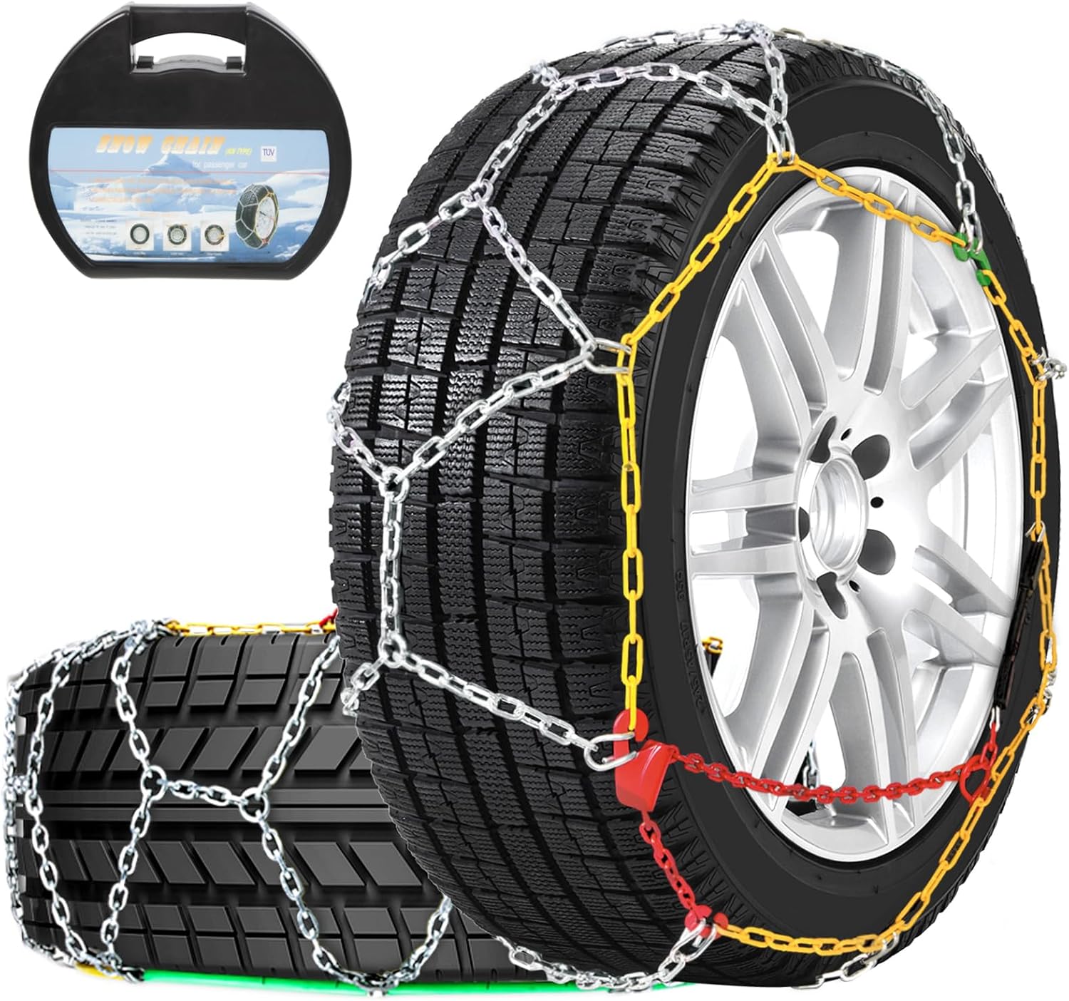 Amazon.com: Snow Chains, Tire Chains, Snow Tire Chains for Car/SUV/Pickup Trucks, Applicable ...