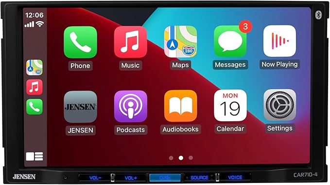 Amazon.com: JENSEN CAR710-4 7-inch Certified Apple CarPlay Android Auto ...