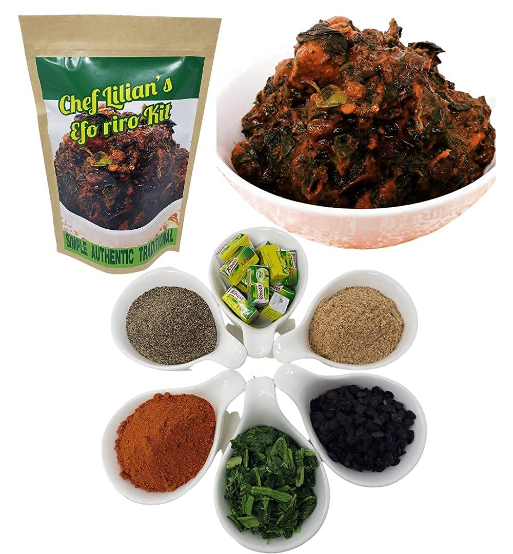 Amazon.com : Chef Lilian's Efo Riro Kit- Nigerian West African Soup Kit ...