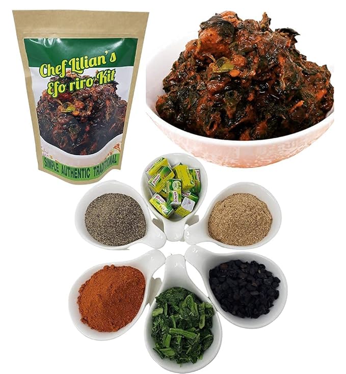 Amazon.com : Chef Lilian's Efo Riro Kit- Nigerian West African Soup Kit ...