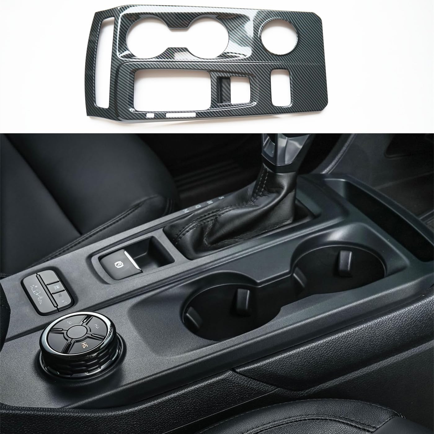 Amazon.com: CYAuto Carbon Fiber Style Center Console Panel Central ...