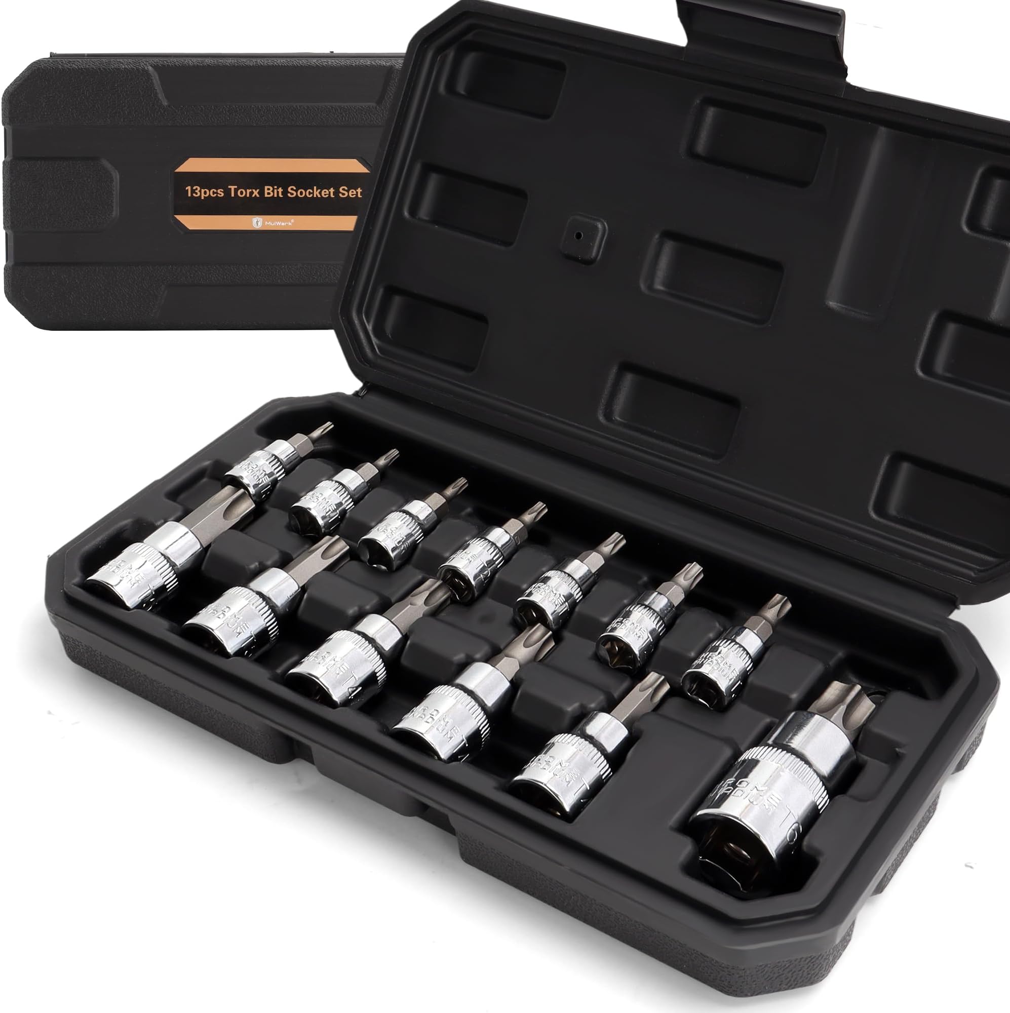 Stark USA 35 Piece Master Torx Bit Socket and External Torx Set Star ...