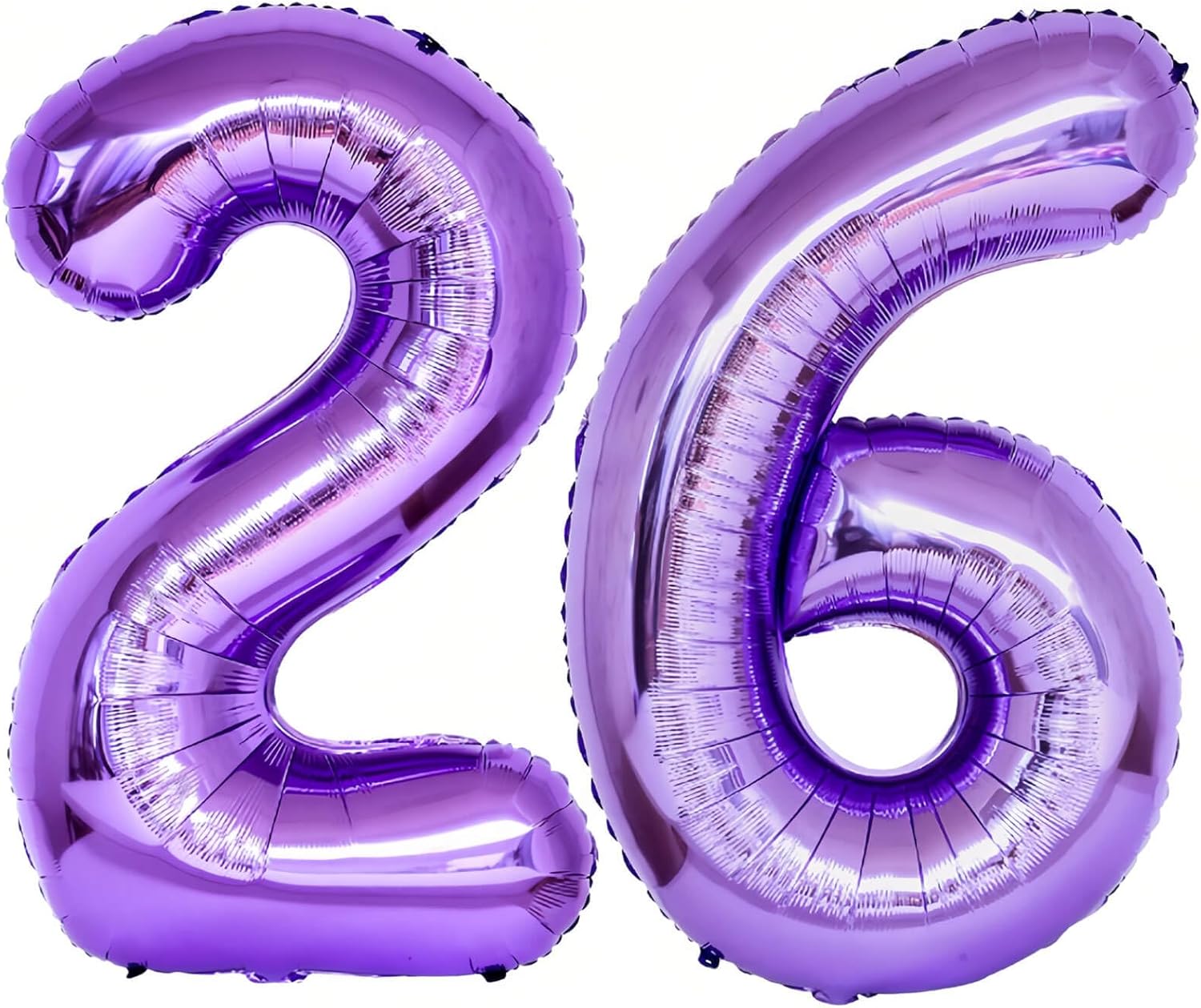 Amazon.com: Number 26 Purple Balloons 40 Inch Giant Purple 26 or 62 ...