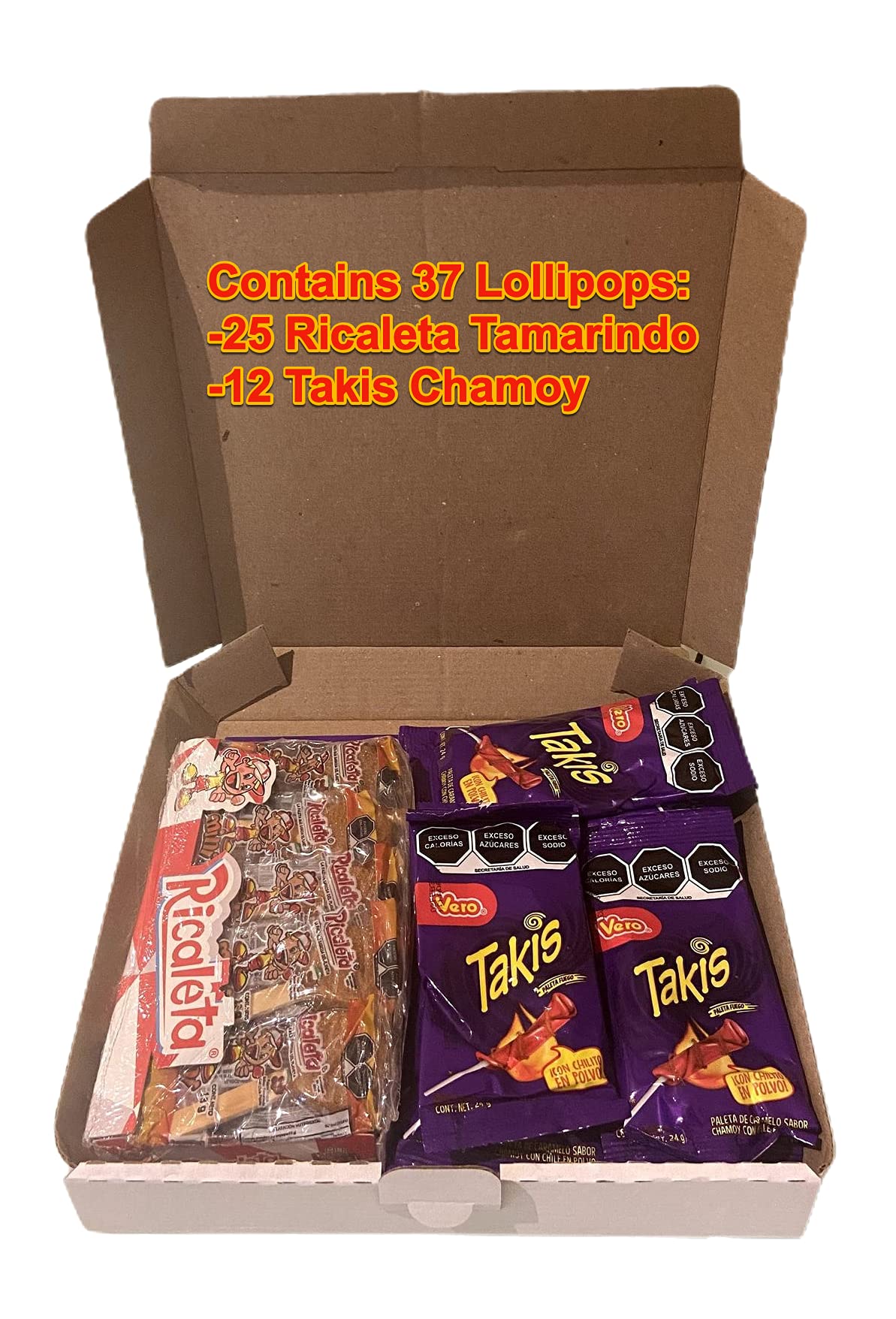 Ricaletas Mexican Candy 37 Pack 25 Ricaletas Paletas Mexicanas Taki ...