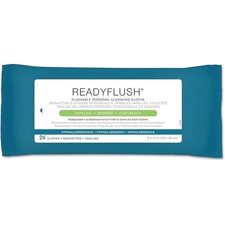 Amazon.com : 3 Pack Medline ReadyFlush X-Large Premoistened Personal ...