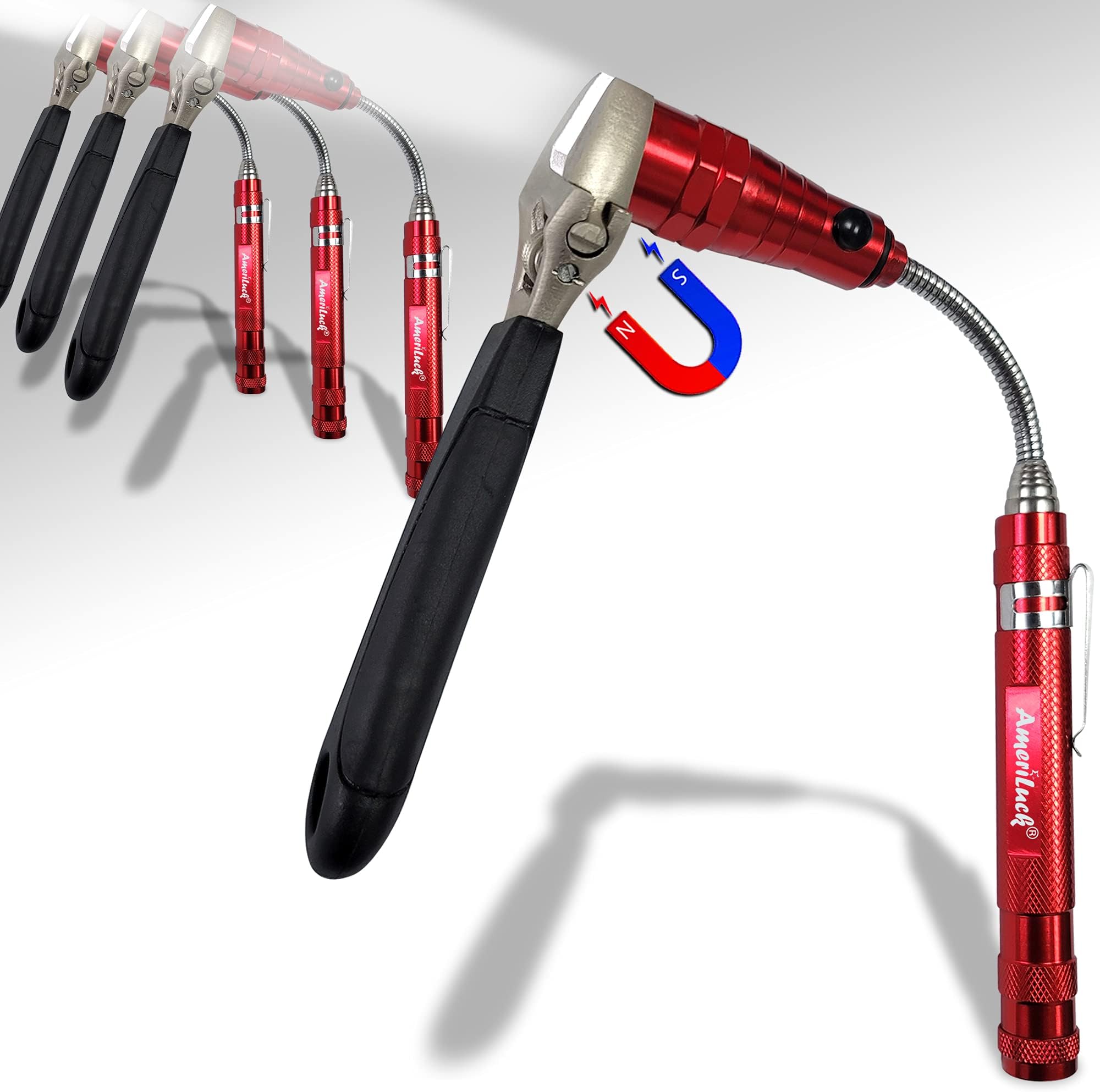 WIROJ BlueSunshine Portable 3 x LED Telescopic Flexible Extensible Led ...