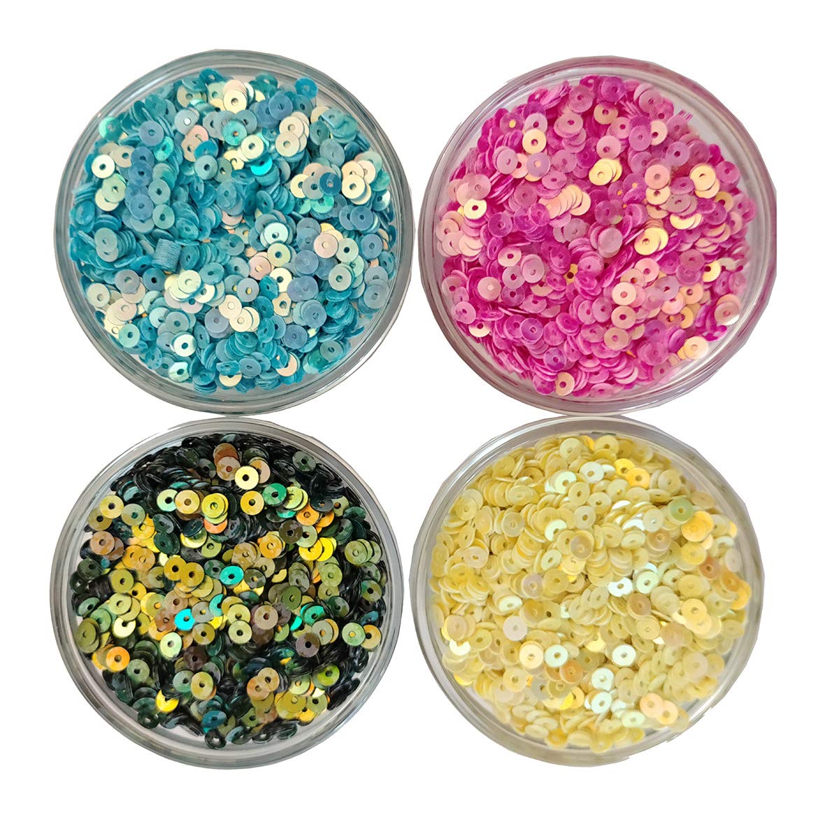 Dreams Sequins/Sitara Combo of Opr 2 Tone Irridescent with Wax Shine (4 ...