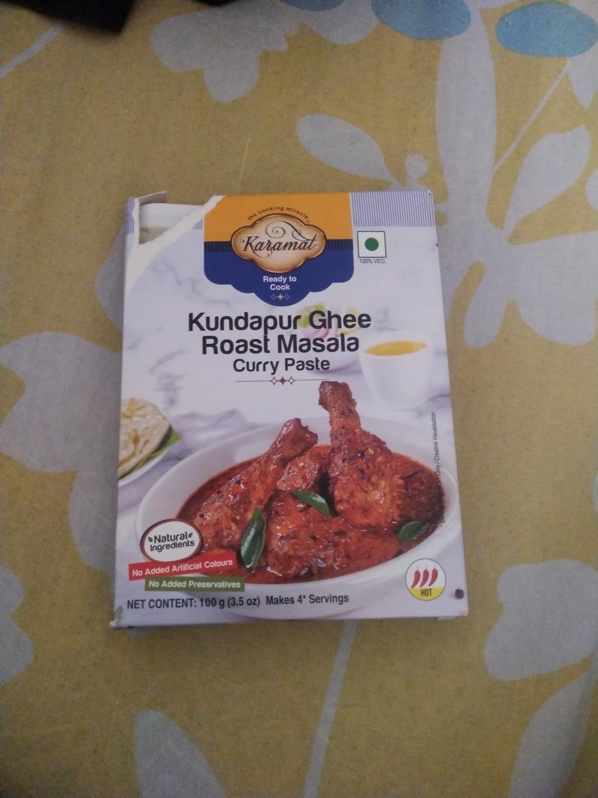 Karamat Instant Andhra Masala Curry Paste Pack of 2 (100 gm each ...