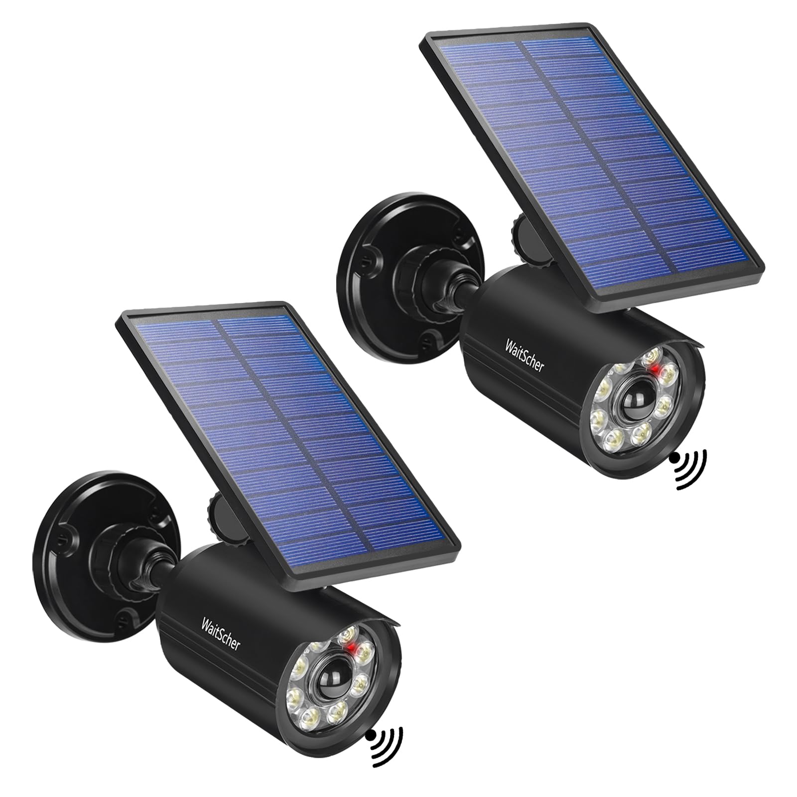 WaitScher Solar Motion Lights Outdoor Waterproof Fake Camera 3600mAh ...