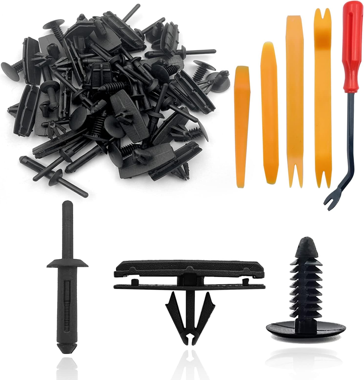 Amazon.com: Fender Flare Rocker Moulding Clip Bumper Shield Retainer ...