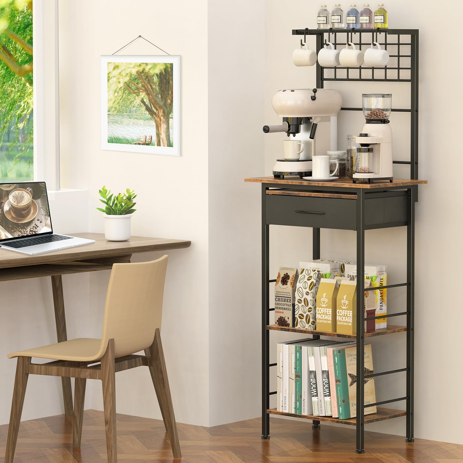 Amazon.com - Possible Small Coffee Bar Station - Corner Coffee Cart ...