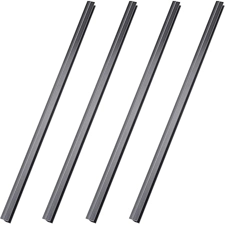 Amazon.com : 4 Pieces Hanging File Rails for 1/2 Drawer Sides PVC Black ...