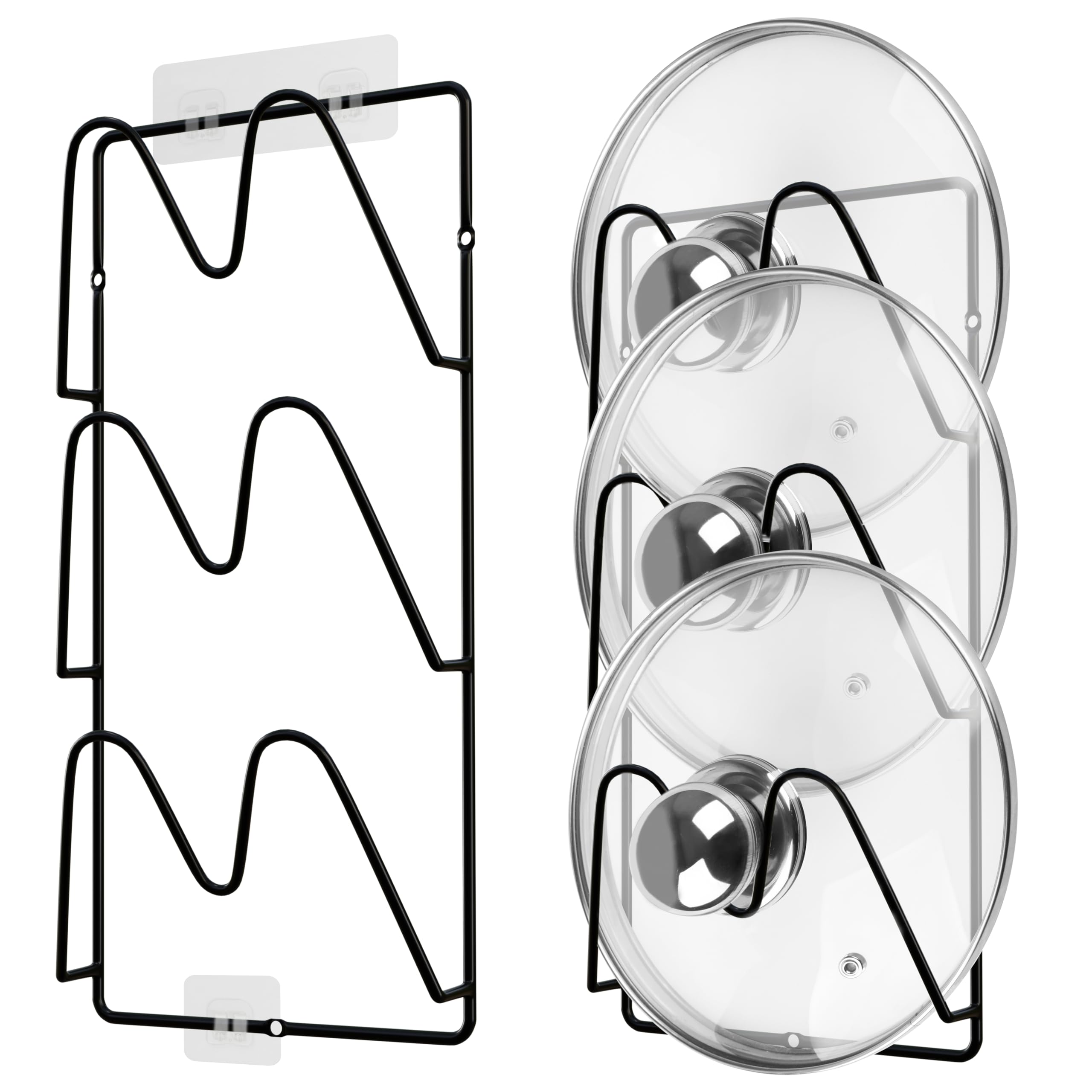 Amazon.com - UpChoNice 2 Pack Pot Lid Organizer Rack - 6-Tier Pot Lid ...