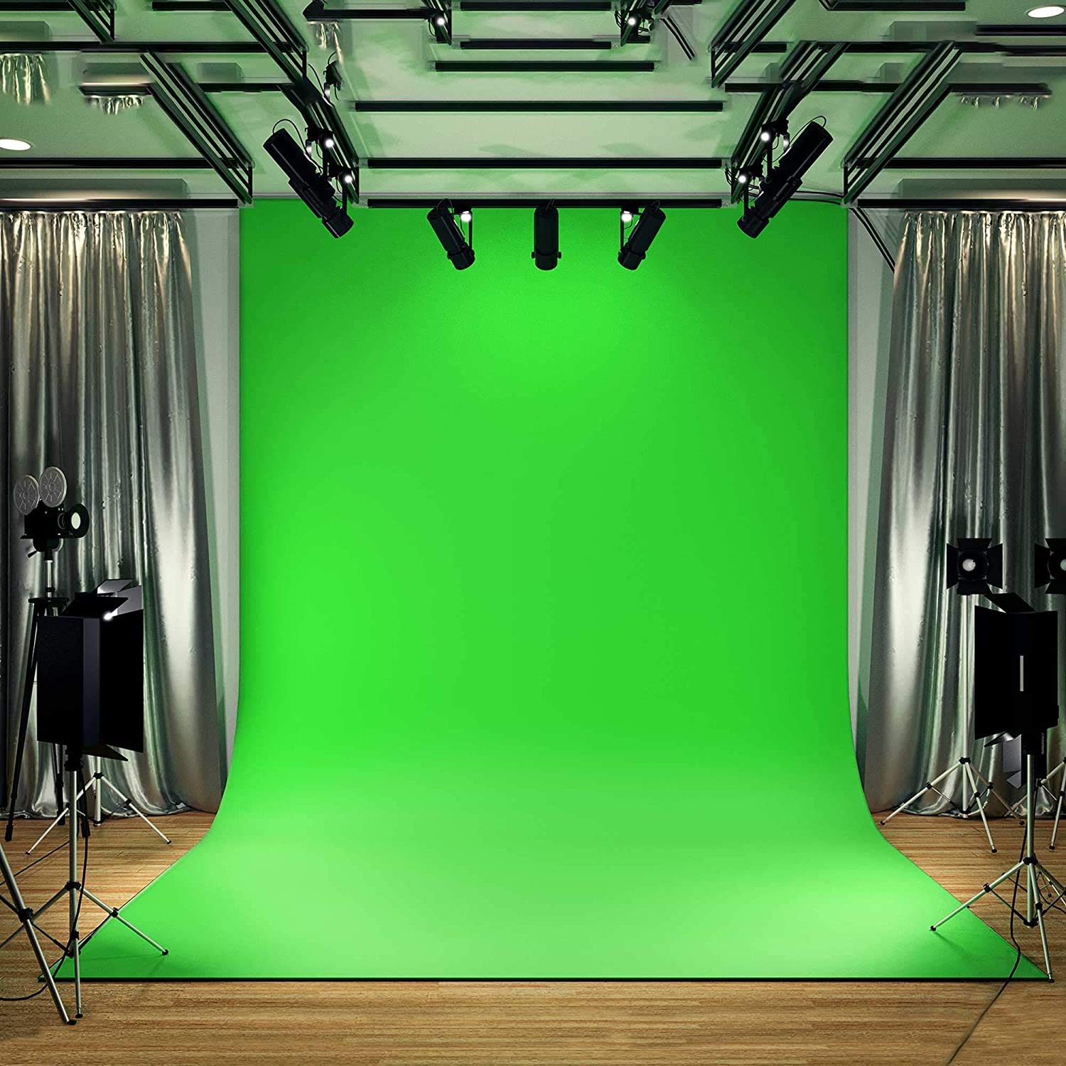 Buy Green Screen Fabric 2M Wide Photography Backdrop for Photo Studio ...