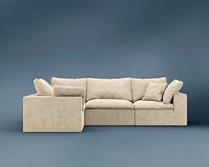 Amazon.com: ROVE LAB R4 L-Shaped Sofa – Cloud-Soft SmartFoam Comfort ...