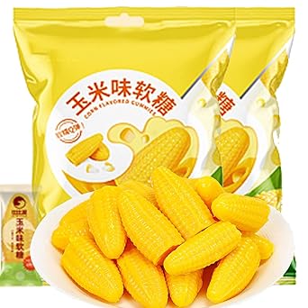 Amazon.com : Candy Bulk Corn 17.6oz/500g, Sweet Corn Flavor Soft Candy ...