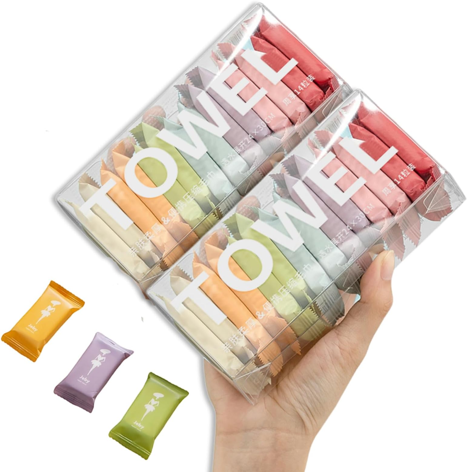 Amazon.com: RAINFLOW 40PCS Compressed Towel Tablets - Travel Towel ...
