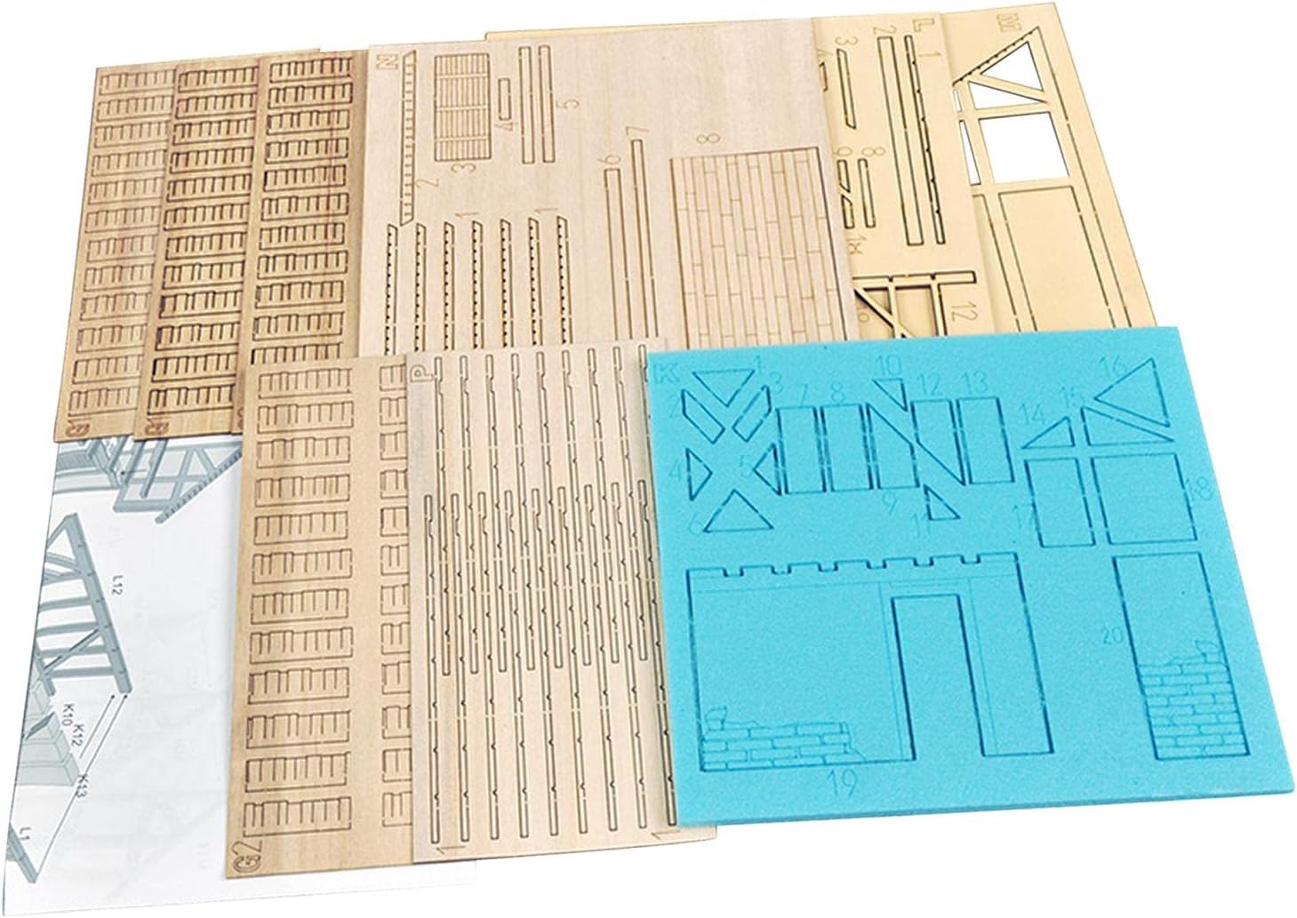 Amazon.com: MYCENSE 1:35 Building Model Kits Architecture Handmade ...