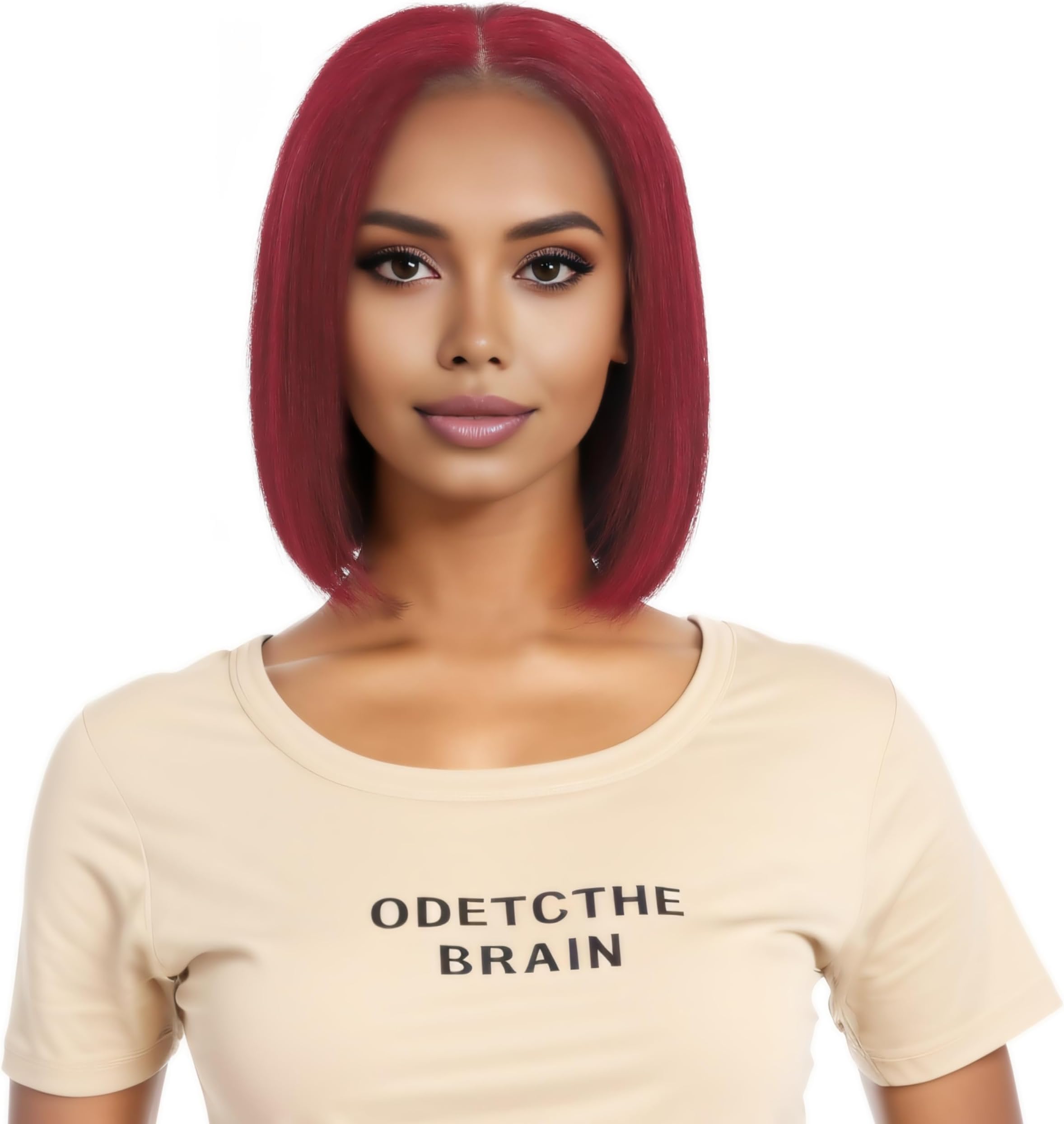 Amazon.com : LECIPO Bob Wigs 8 Inch Real 100% Human Hair HD 13×4 Front ...