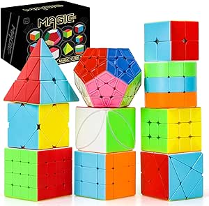 Amazon | STEAM Life Speed Cube Set 10 Pack Magic Cube | Includes Speed ...