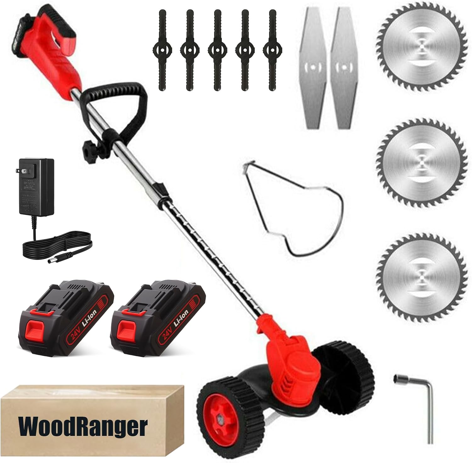 Amazon.com : Wood Ranger Weed & Lawn Trimmer,3 in 1 Cordless Grass ...