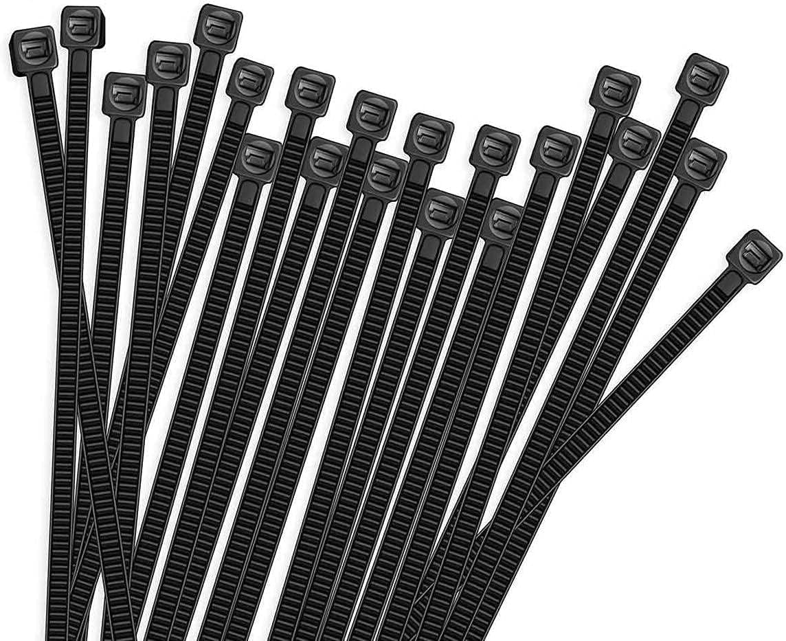 100PCS Black Nylon Tie Wraps With Length 30cm and Width 4.6mm Indoor ...