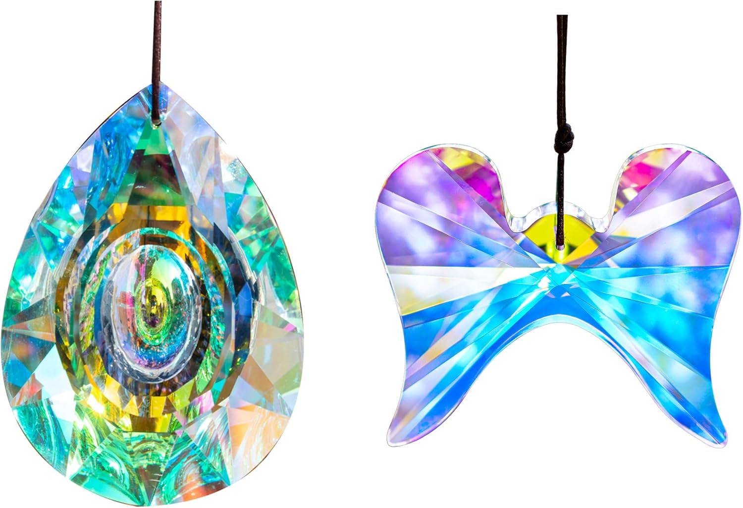 Amazon.com: Hanging Chandelier Crystals Prisms, Window Hanging Crystal ...