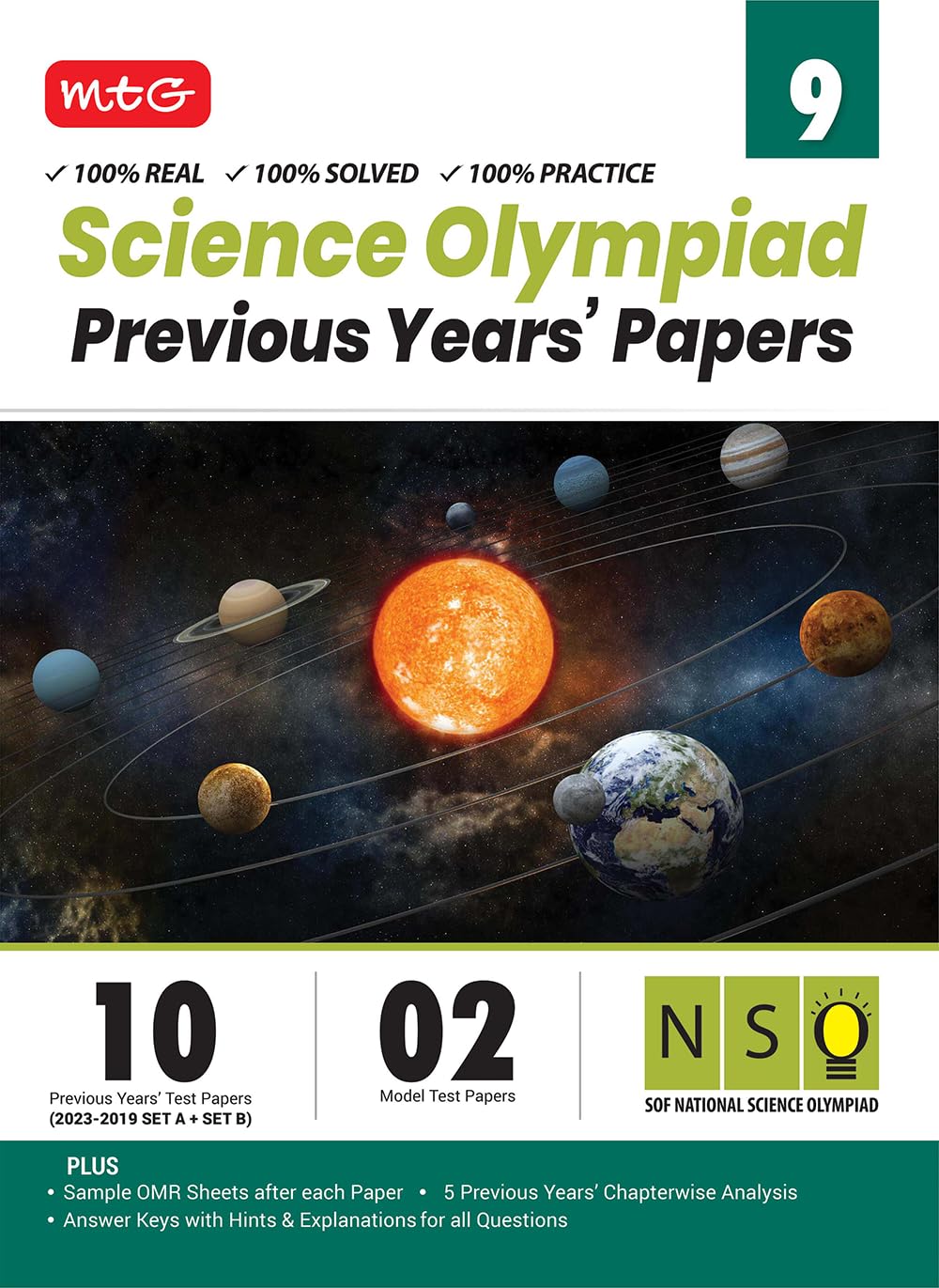 Buy MTG NSO Class-9 Olympiad 10 Previous Years Papers (2023-2019 Set A & B) Science with Mock ...