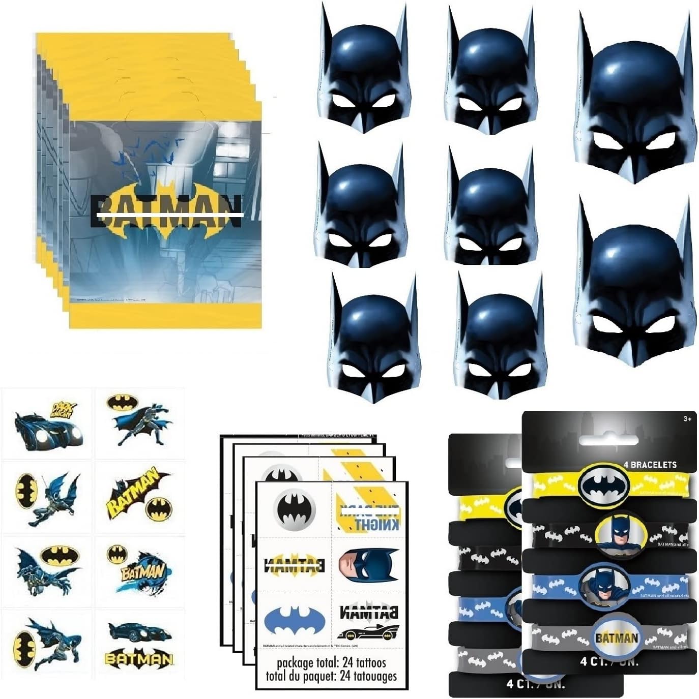 Amazon.com: Batman Birthday Party Supplies Bundle includes Loot Bags ...
