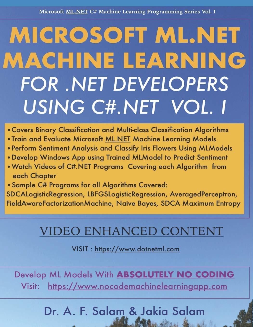 MICROSOFT ML.NET MACHINE LEARNING FOR .NET DEVELOPERS USING C#.NET (Microsoft ML.NET C# Machine ...