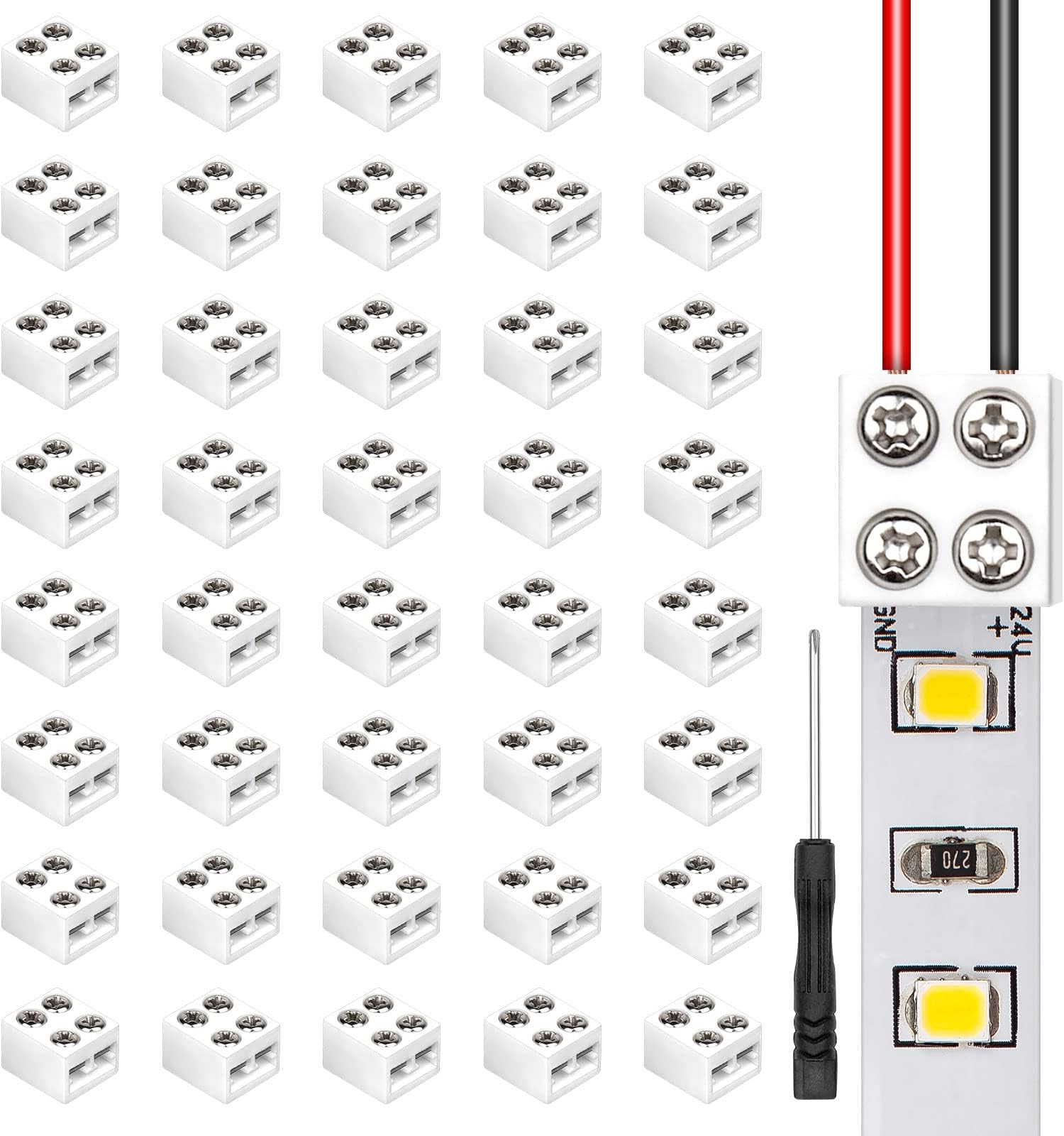 Threetwofour Single Color LED Tape Light Connector Fast LED Strip ...