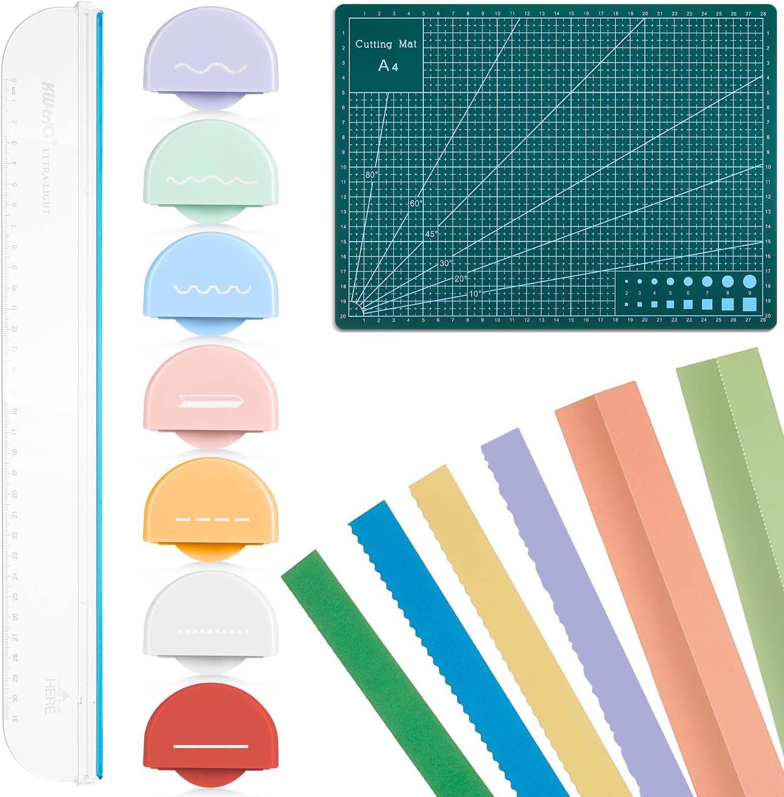 Amazon.com : Trandraft Multifunction Scrapbooking Tool 7-in-1 ...