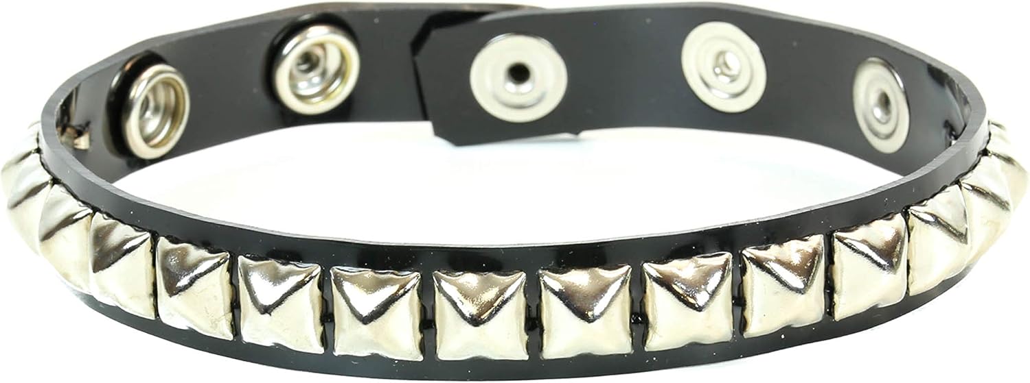 Amazon.com: Vegan Studded Armband Armlet Arm Bracelet Rock Shiny Vinyl ...