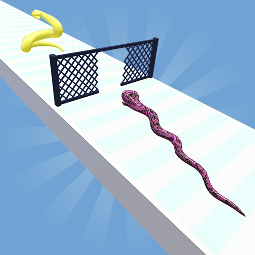 Slithering Snake Fun Run Game: Big 3D Snake Chasing Little Snakes Fun ...