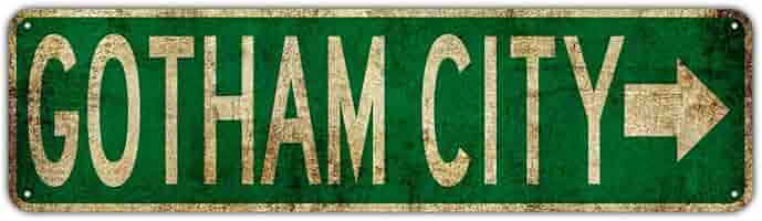 Gotham City Street Signs
