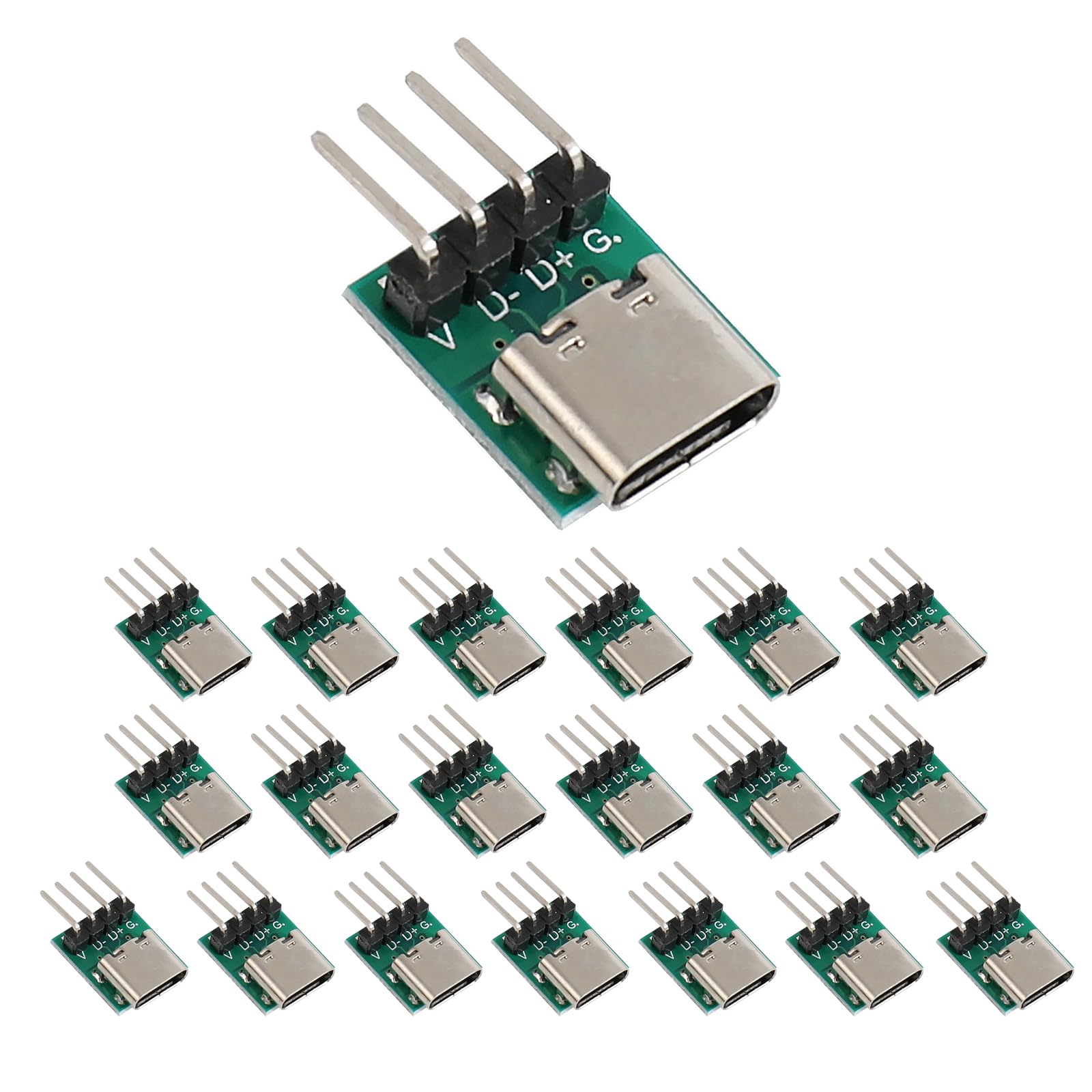 Amazon.com: Cermant 20 Pcs USB 3.1 Type C Connector 16 Pin Test PCB ...