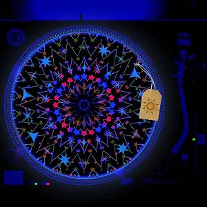 Amazon.com: DJ Turntable GLOW Slipmat (glows under blacklight) Solar ...