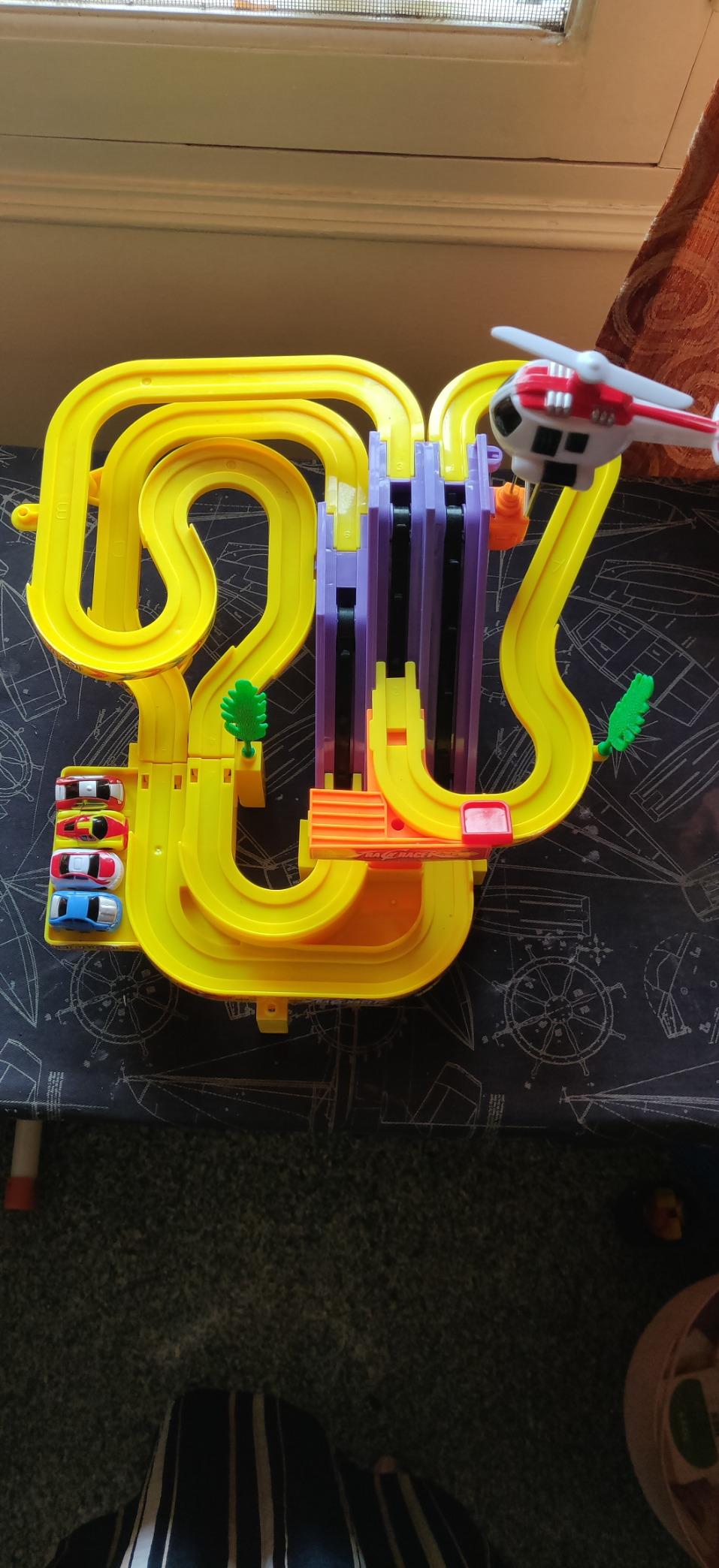 Buy Webby Track Racer Toy Game Car Racing Ramp Set Battery Operated ...