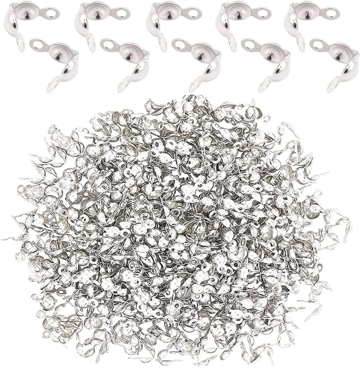 Amazon.com: 1400 Pieces Brass Tube Crimp Beads Wire Guardians Crimp ...