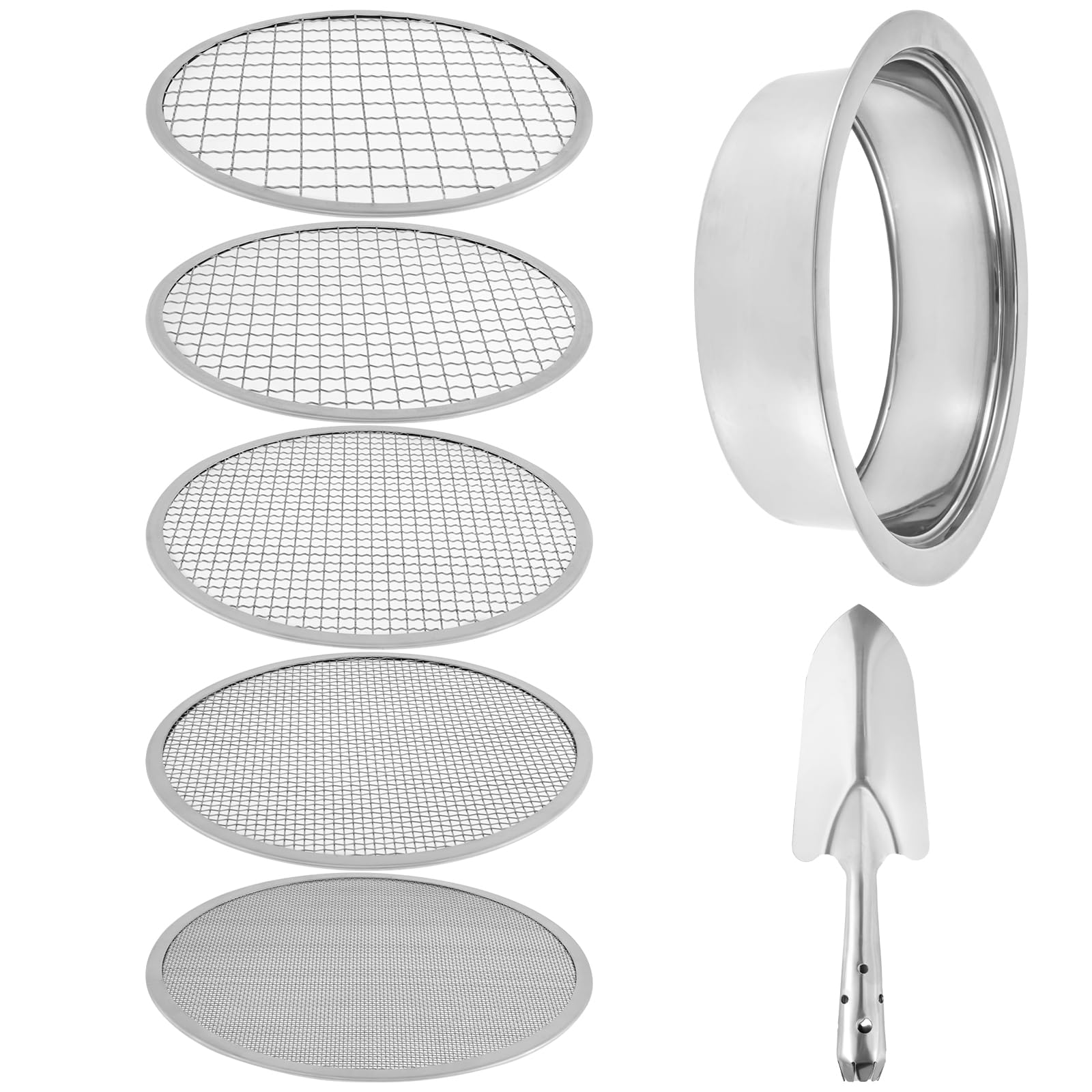 Garden Sieve for Soil and Stones, Soil Sieve Large Heavy Duty Stainless ...