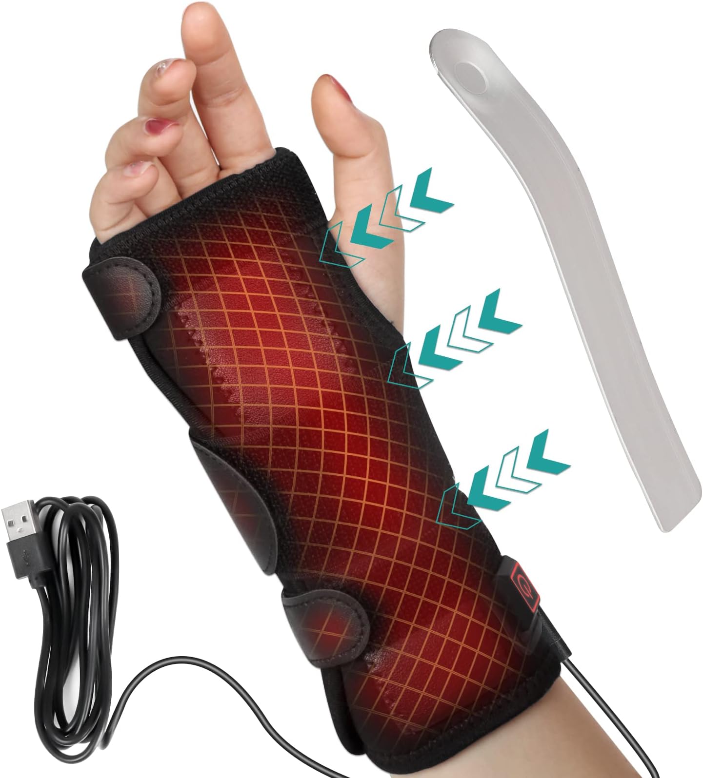 Amazon.com: Hand & Wrist Heating Pad Wraps Heated Wrist Brace Auto Shut ...