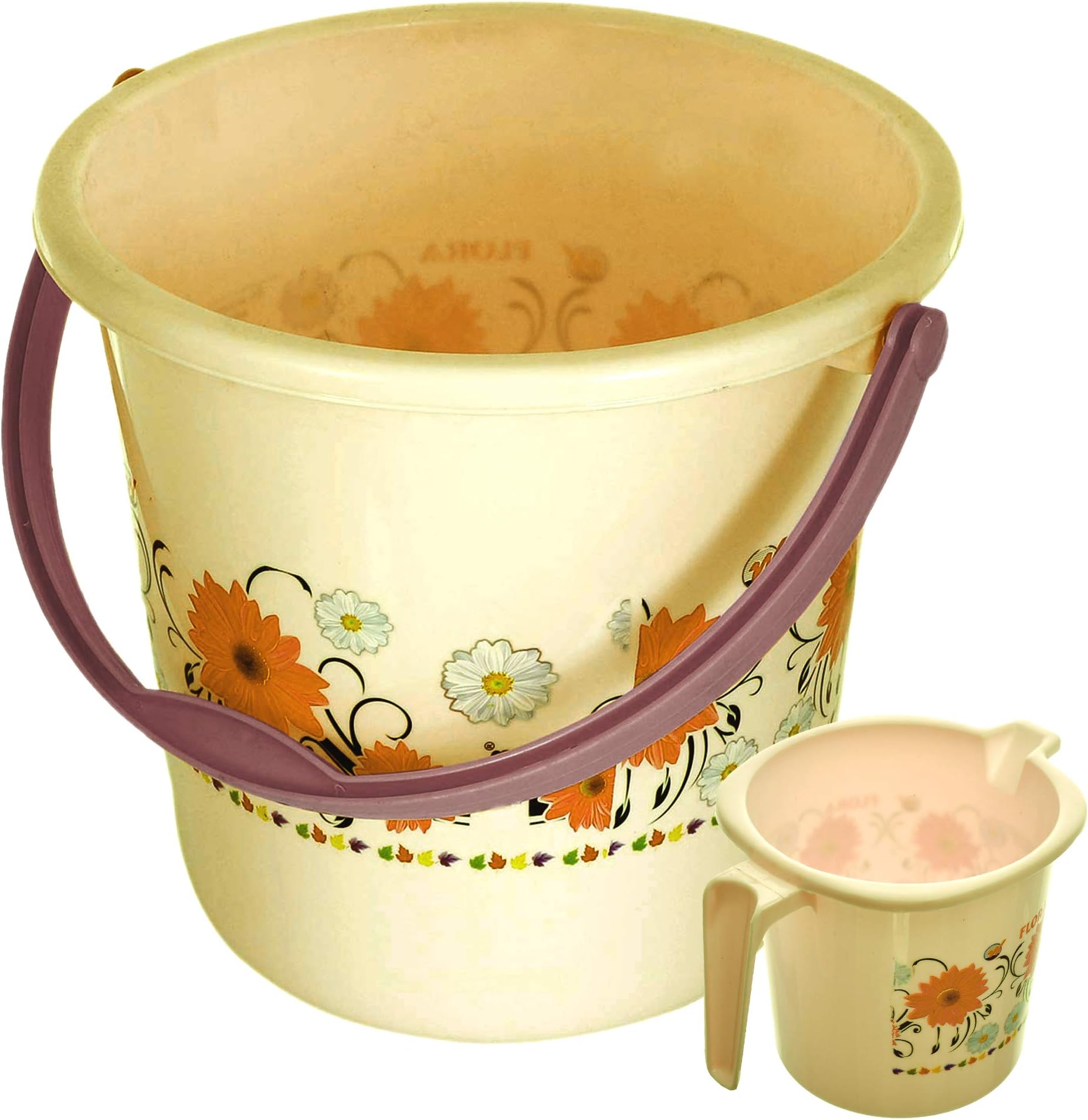 Kuber Industries Bucket and Mug for Bathroom|Bucket and Mug|Virgin ...